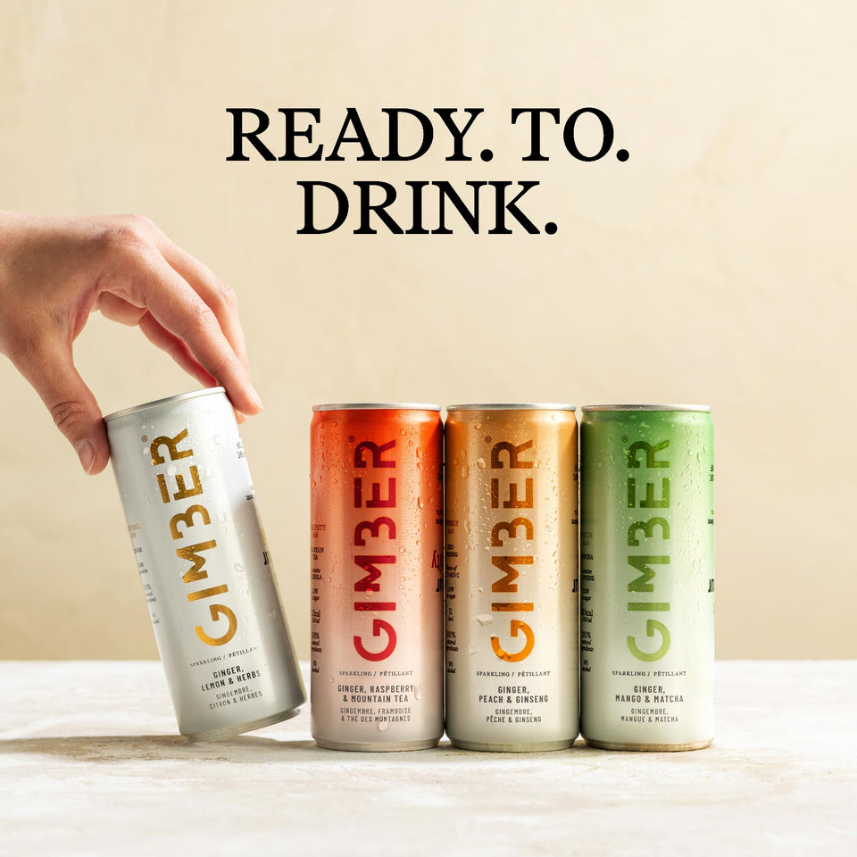 Ingwer-Zitrone-Kräuter-Getränk – Gimber